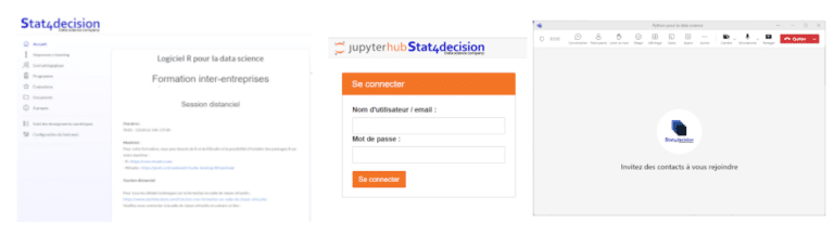 Suivre une formation en ligne en salle de classe virtuelle - Stat4decision